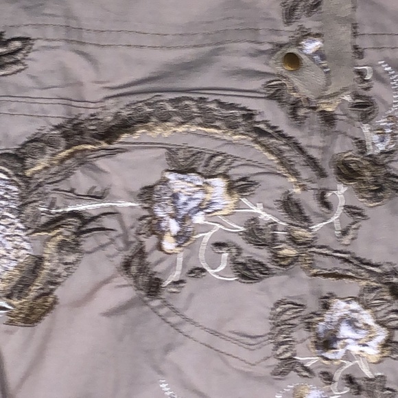 Cache | Pants & Jumpsuits | Cache Embroidered Brown Cargo Style Pants ...